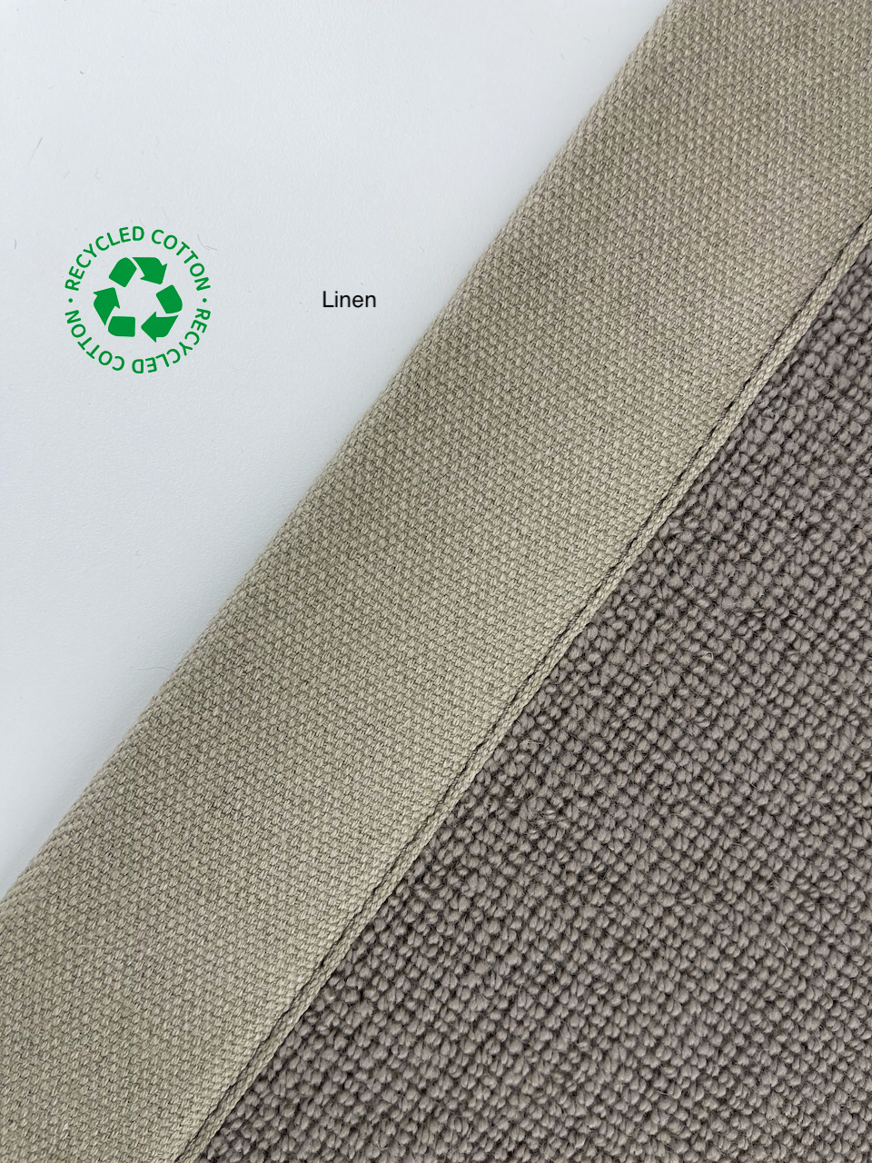 jaspa woven ltd - basketweave - Linen beige (Recycled) - Off The Loom